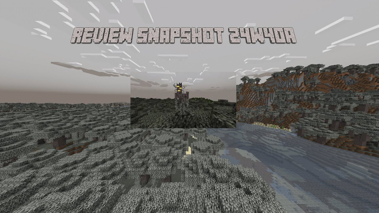 REVIEW MINCRAFT SNAPSHOT 24W40a - YouTube