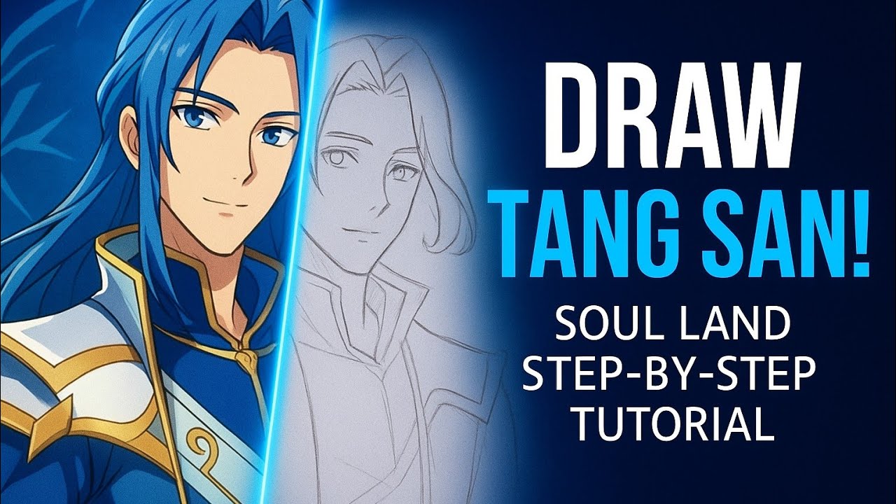 How to draw Tang San | soul land Fanart step by step drawing Tutorial ...