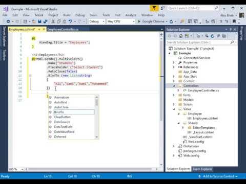 Telerik UI For Asp Net MVC _ MultiSelect - YouTube