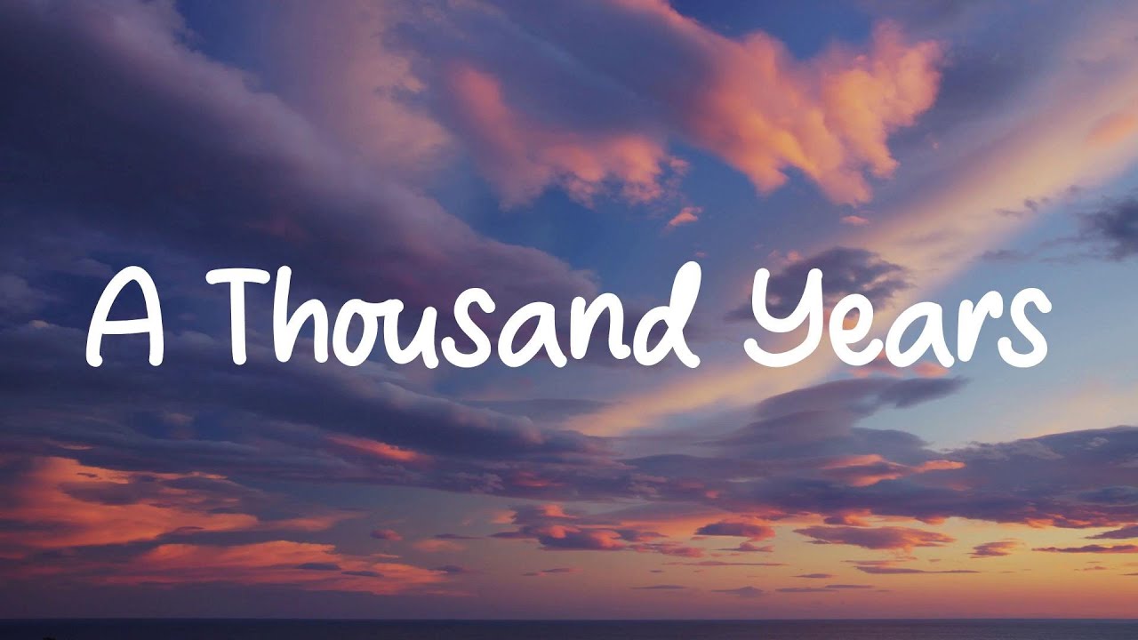A Thousand Years - Christina Perri (Lyrics) - YouTube