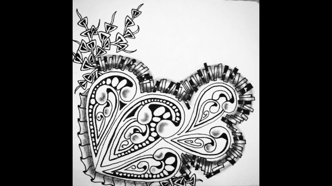 Weekly Zentangle® Tangle Video: Tangle "BB" May, 2016 #ZentangleTV ...