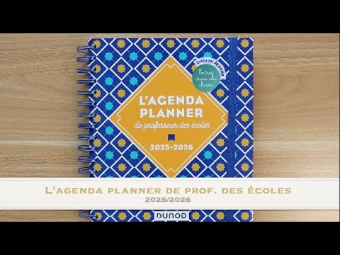 L'agenda planner de professeur des écoles 2025 2026 - YouTube