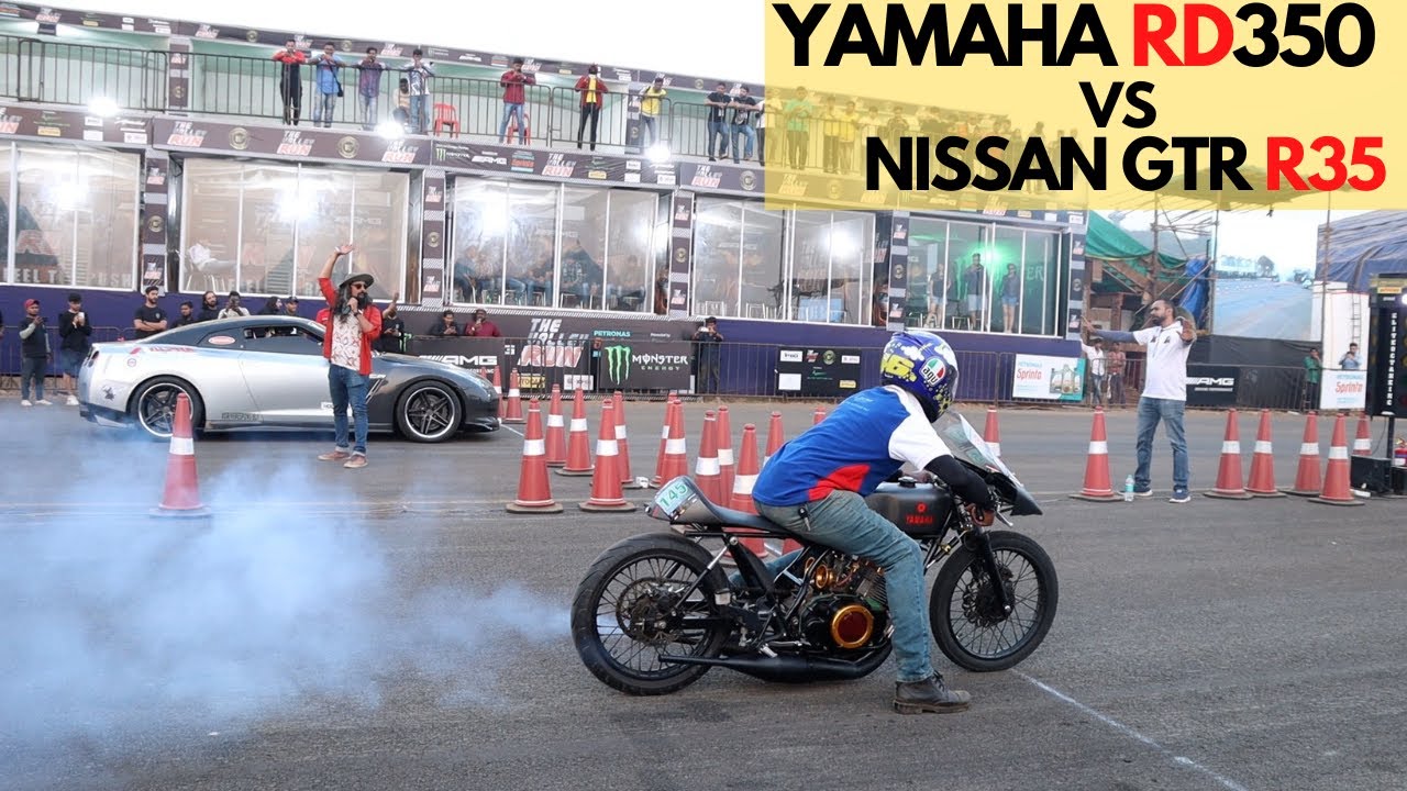 NISSAN GTR R35 VS YAMAHA RD350 || Valley Run Day 2 @papiasmythicalrider ...