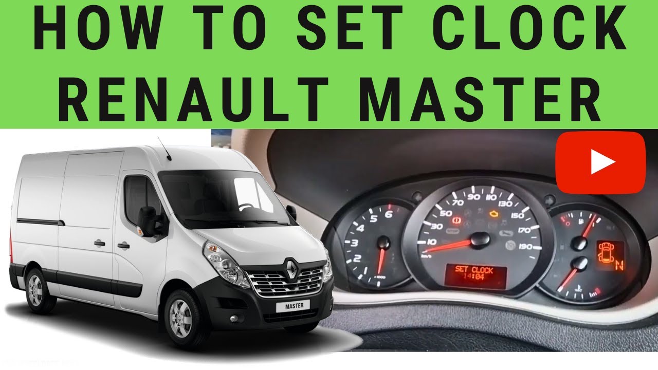 How to Set Clock / Time Renault Master - YouTube