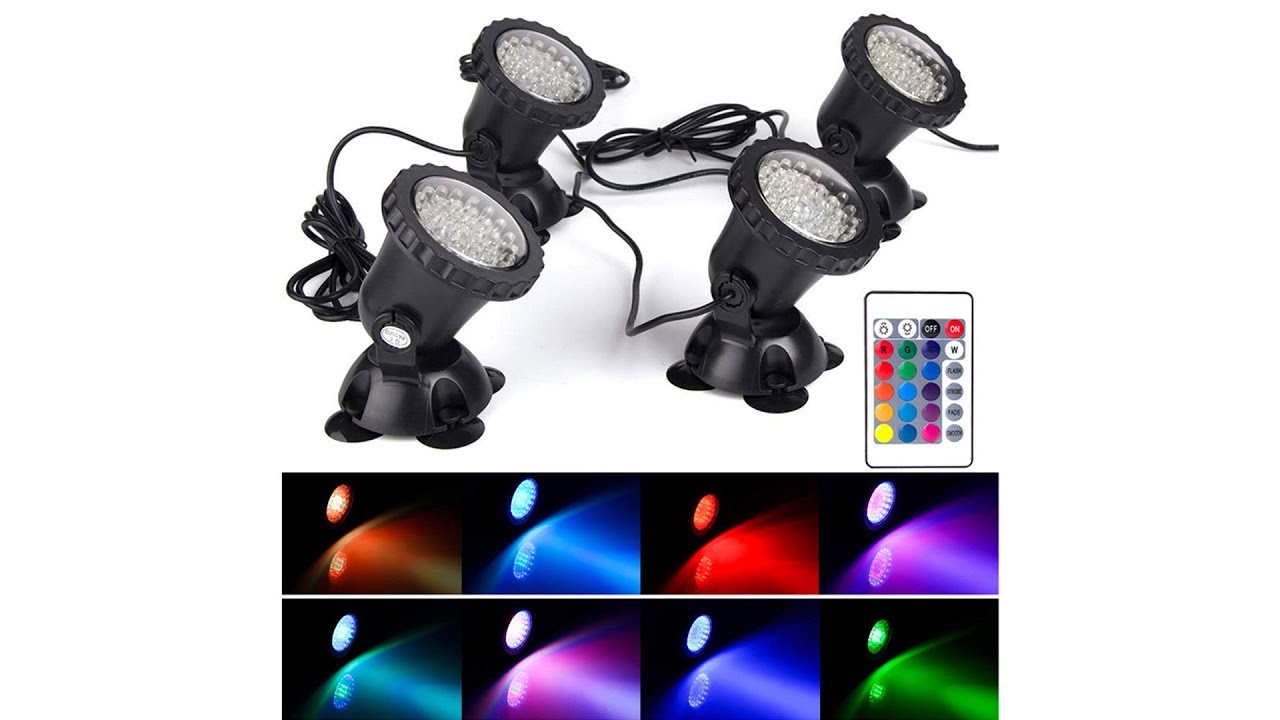 SHOYO Lawn Light Waterproof IP 68 Submersible Spotlight with 36-LED ...
