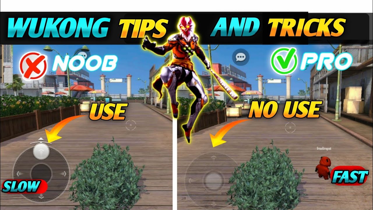 FREE FIRE WUKONG TIPS AND TRICKS || WUKONG FAST MOMENT TIPS AND TRICKS ...