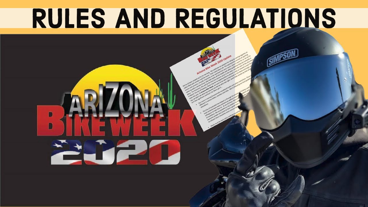 Arizona Bike Week 2020 prepping (MotoVlog 004 - Rules and Regulations ...