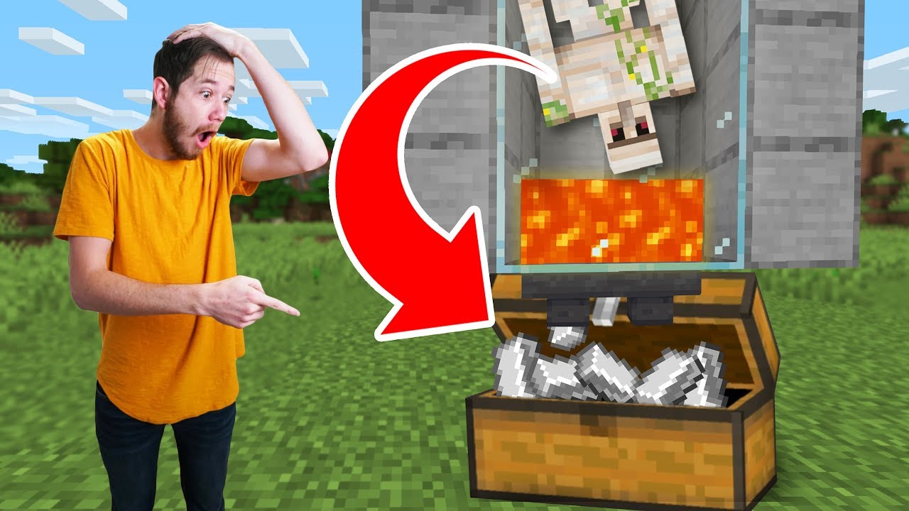 Making An Iron Golem Farm On Hardcore! | Minecraft - YouTube