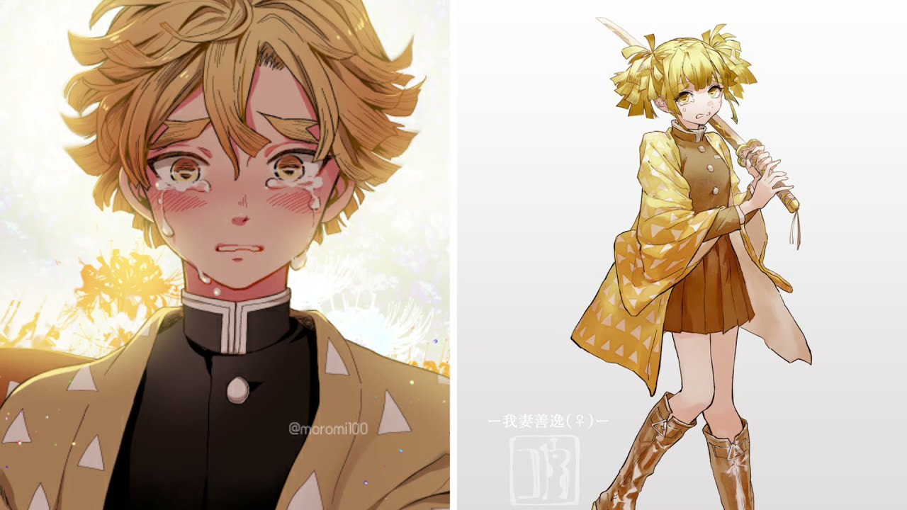 #1 Demon Slayer - Gender Swap of Zenitsu Agatsuma - YouTube