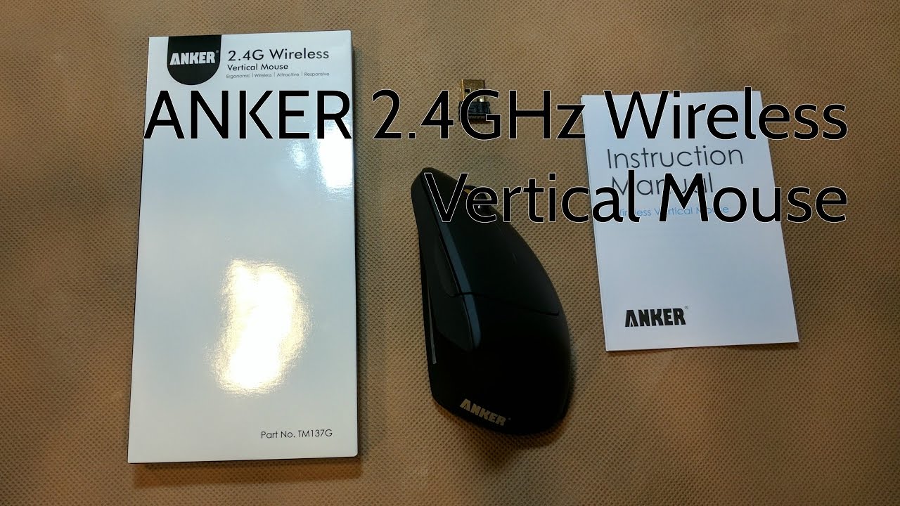 ANKER Wireless Vertical Mouse UnBoxing & Review - YouTube