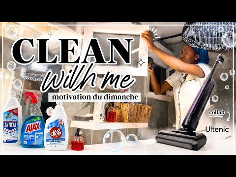   🧼 CLEAN WITH ME | Motivation ménage du dimanche ✨ Salle de bain, WC & couloir
