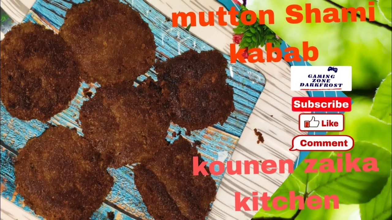 making tasty crunchy mutton Shami kabab #tastyrecipe #cooking - YouTube