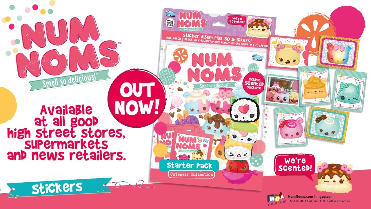 OUT NOW - Num Noms Stickers! - YouTube