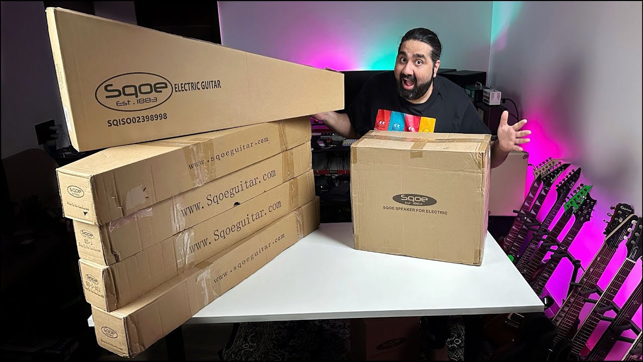Sqoe Guitars Mega Unboxing - YouTube