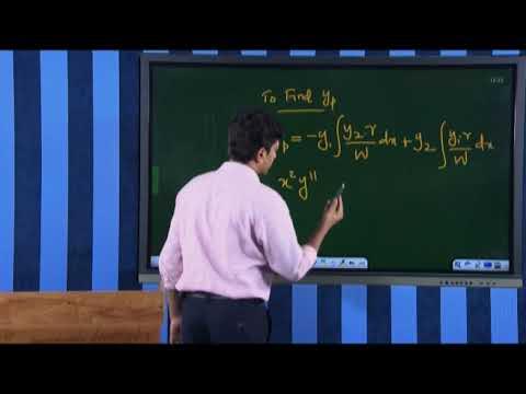 Diff 46 - Method of variation of parameters-euler-cauchy equation - YouTube