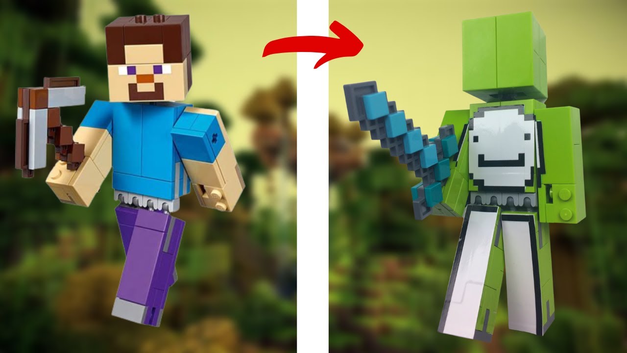 I Built A LEGO Minecraft Dream Bigfig! - YouTube