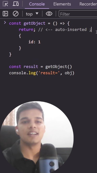 Automatic Semicolon Insertion Asi In Javascript Javascript Coding Codinginterview Youtube