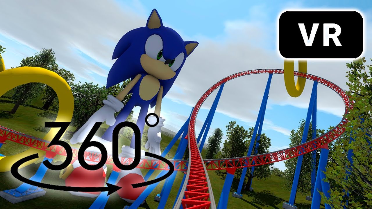 VR 360° SONIC #3 ROLLER COASTER 🔥│EXTREME ROLLER COASTER│360 VIDEO ...
