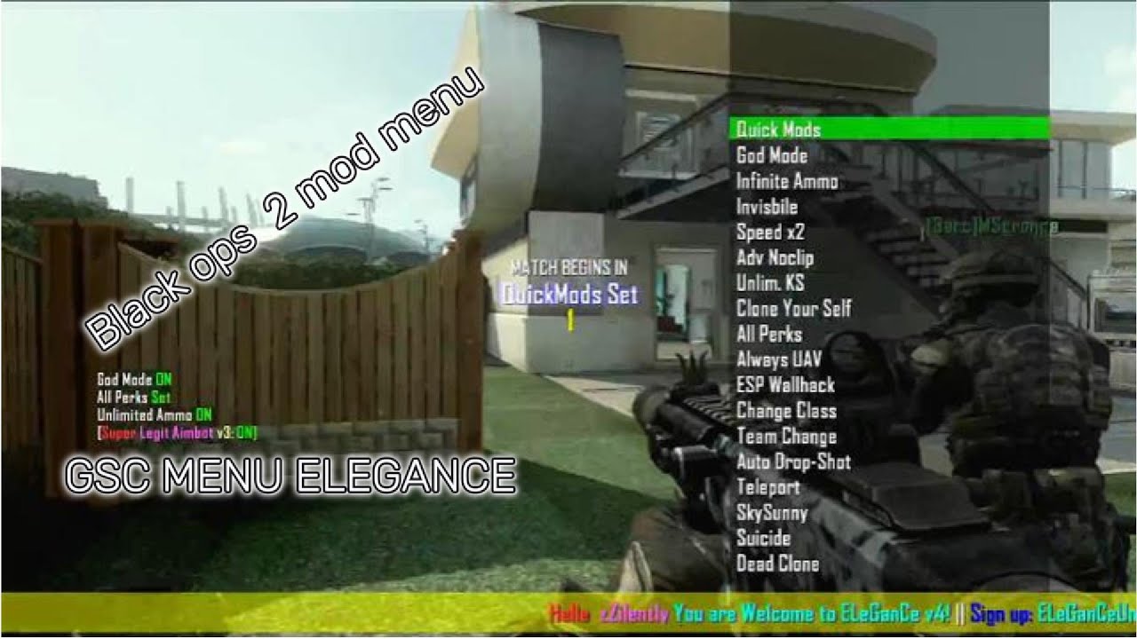 Bo2 GSC Mod Menu PS3 (Elegance V4) - YouTube