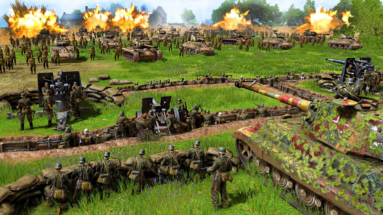 Can WW2 German Army TRENCH WALL Hold VS 5,000 US ARMY DEATH CHARGE ...