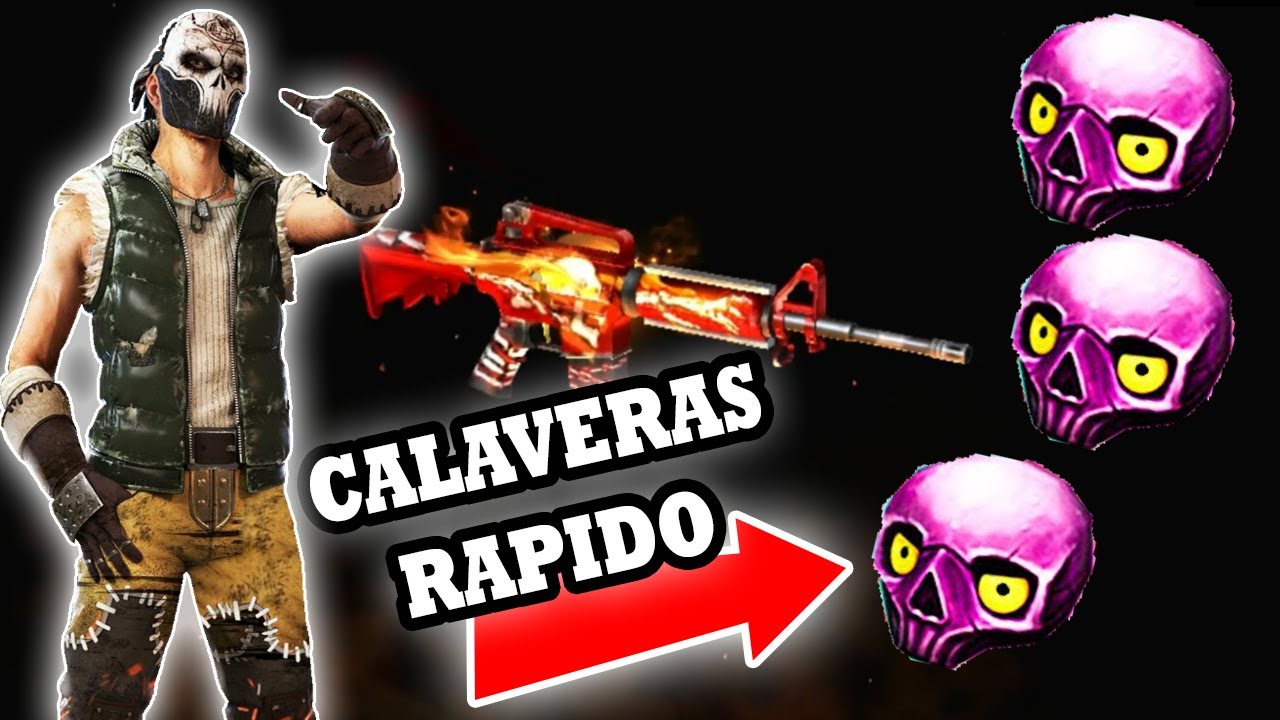 COMO CONSEGUIR CALAVERAS MORADAS O ROJAS EN FREE FIRE *RAPIDO*💀💀👍 - YouTube