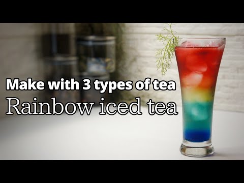 Rainbow iced tea 〜Easy home made cafe〜 - YouTube