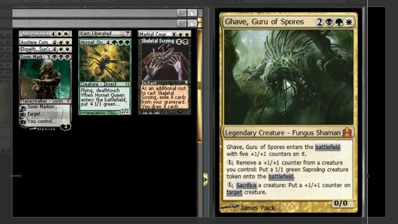 MTG EDH Commander: Ghave, Guru of Spores Deck Tech - YouTube