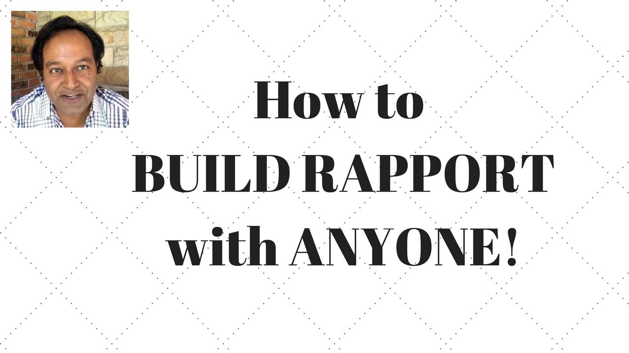 How to quickly BUILD RAPPORT with anyone! - YouTube
