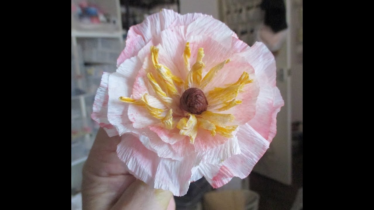 Crape Paper Pink Poppy Tutorial - jennings644 - Teacher of All Crafts ...