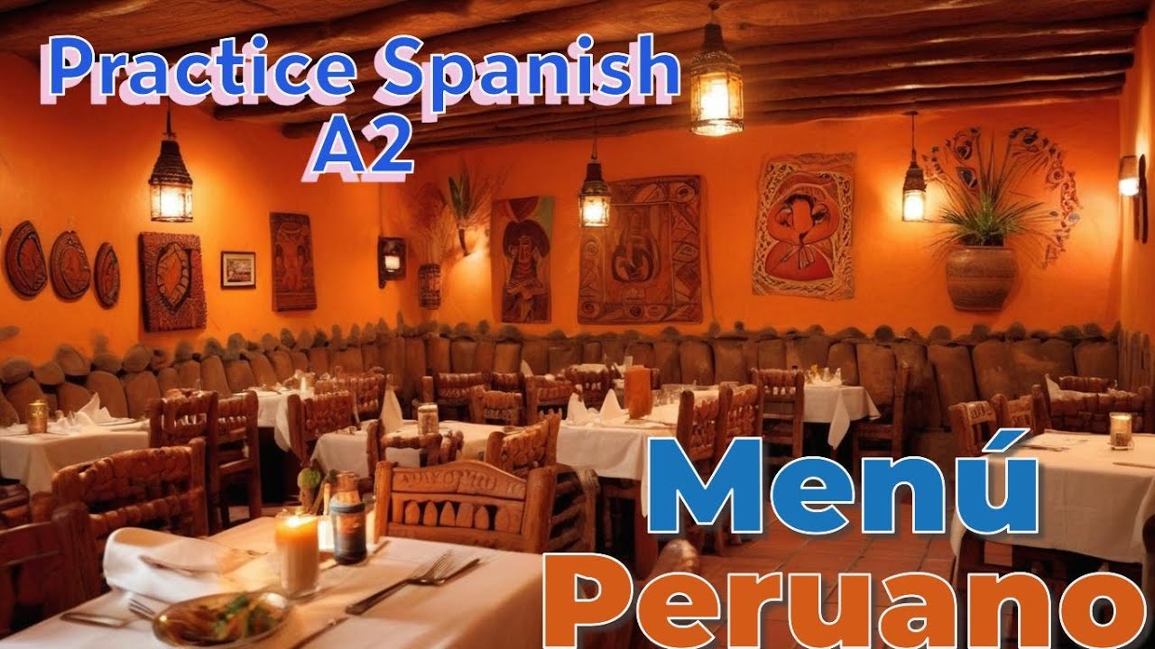 Reading a Peruvian menu in Spanish. Menú Peruano - YouTube