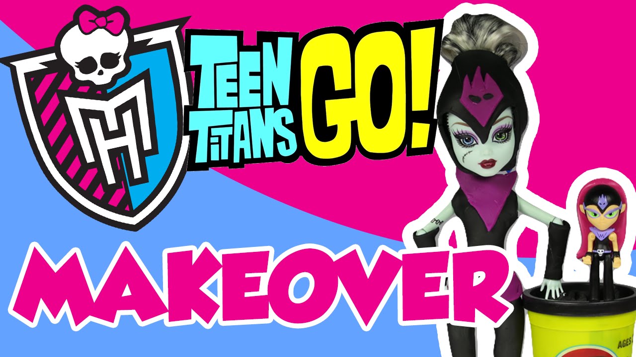 MONSTER HIGH (Parody) Frankie Stein Play Doh Makeover as Starfire The ...