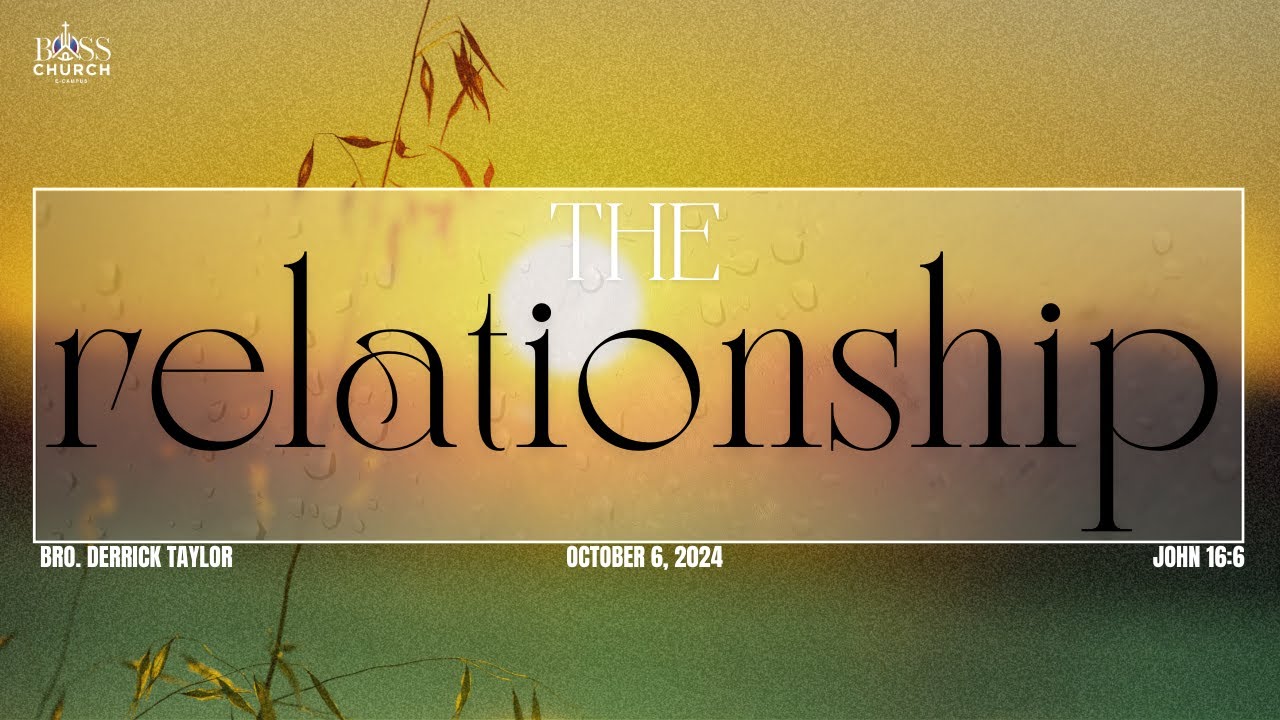 BOSS Church Service - Bro. Derrick Taylor - October 6, 2024 - YouTube