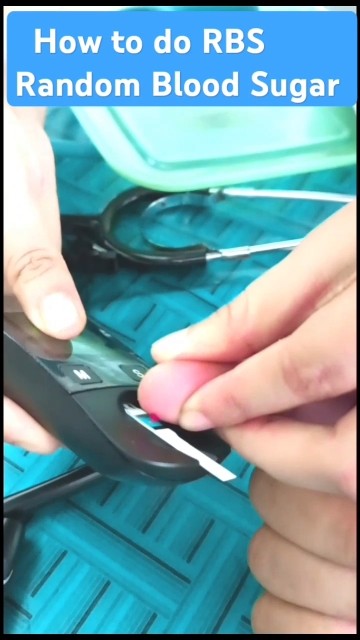 How to do RBS/ Random blood sugar test kese kare #shorts #ytshorts # ...