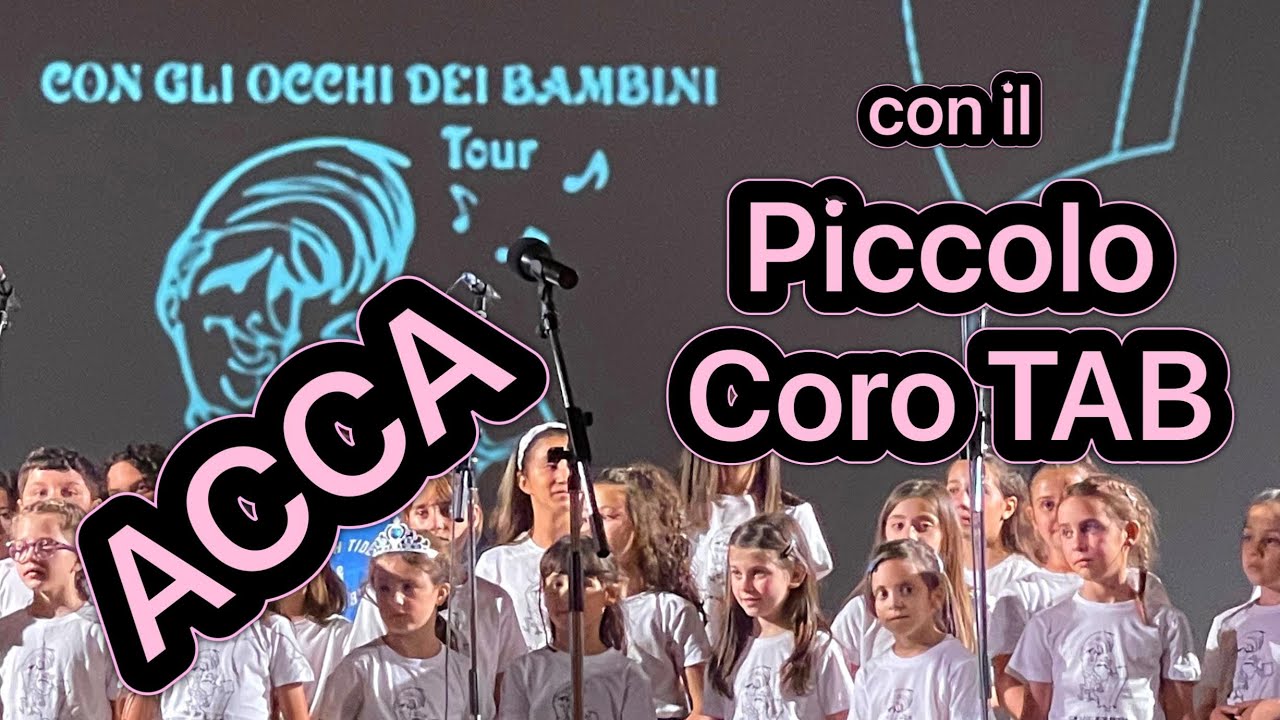 La PRIMA VOLTA al Piccolo Coro TAB | Allegra (7 anni) canta ACCA dello ...