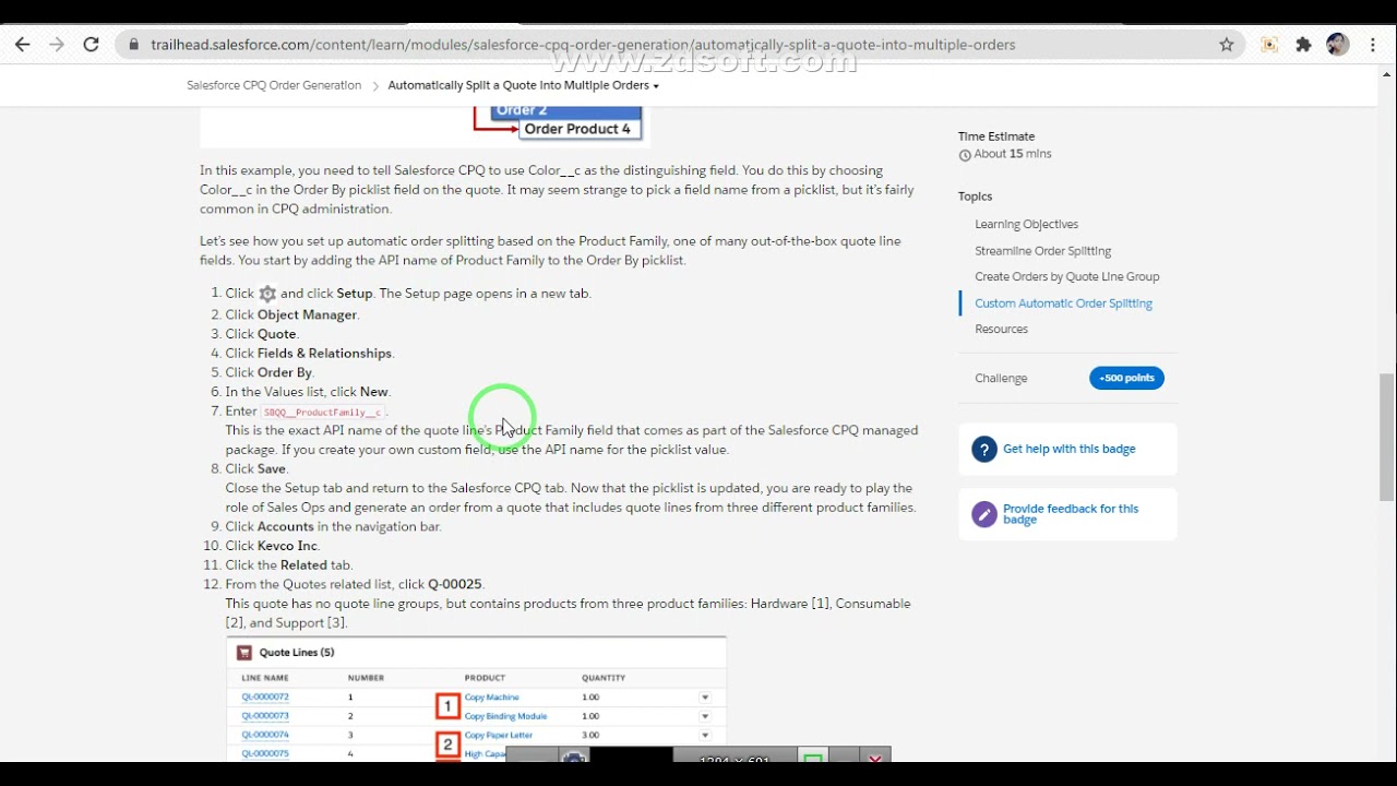 Automatically Split a Quote into Multiple Orders - YouTube