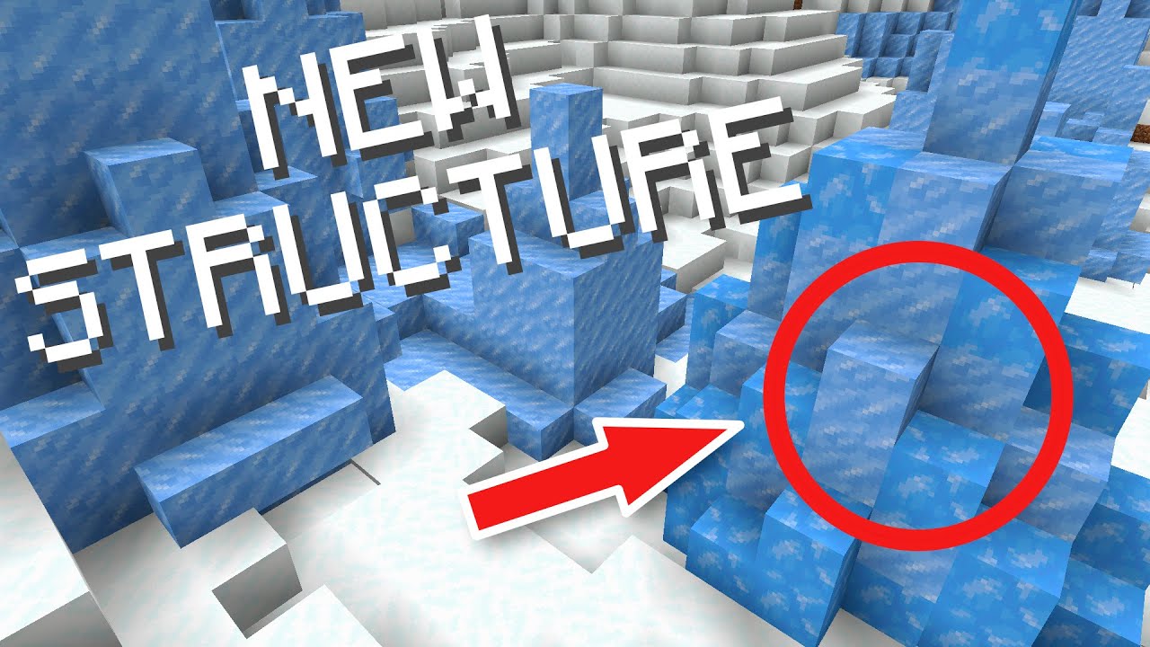 Minecraft NEW structure in ICE SPIKES! - YouTube