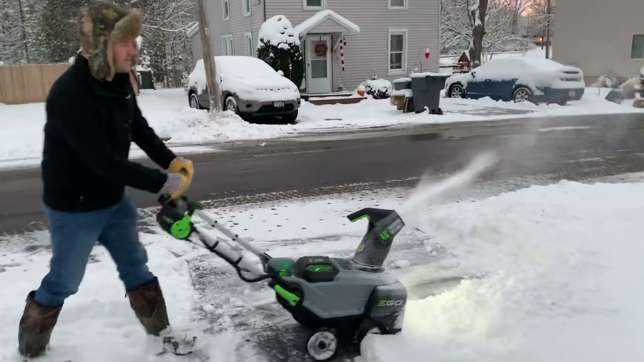 Does the NEW EGO Single Stage Steel Auger Snowblower BLOW?⛄️ ️ - YouTube