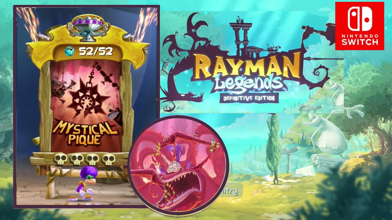 Rayman legends : Mystical pique | all levels 100% | Final boss fight ...
