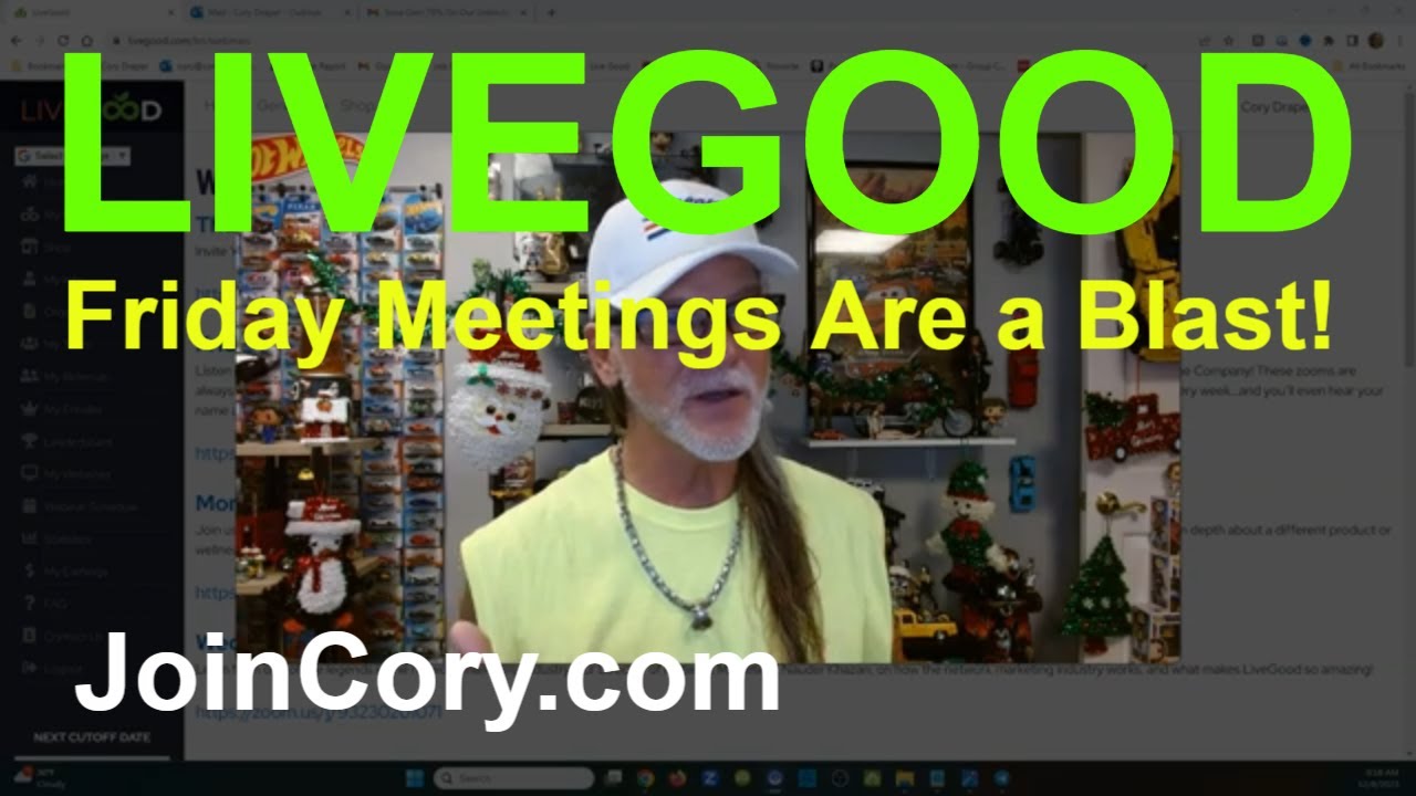 LIVEGOOD: Don't Miss Friday LIVE Zoom Company Meetings (Noon) - YouTube