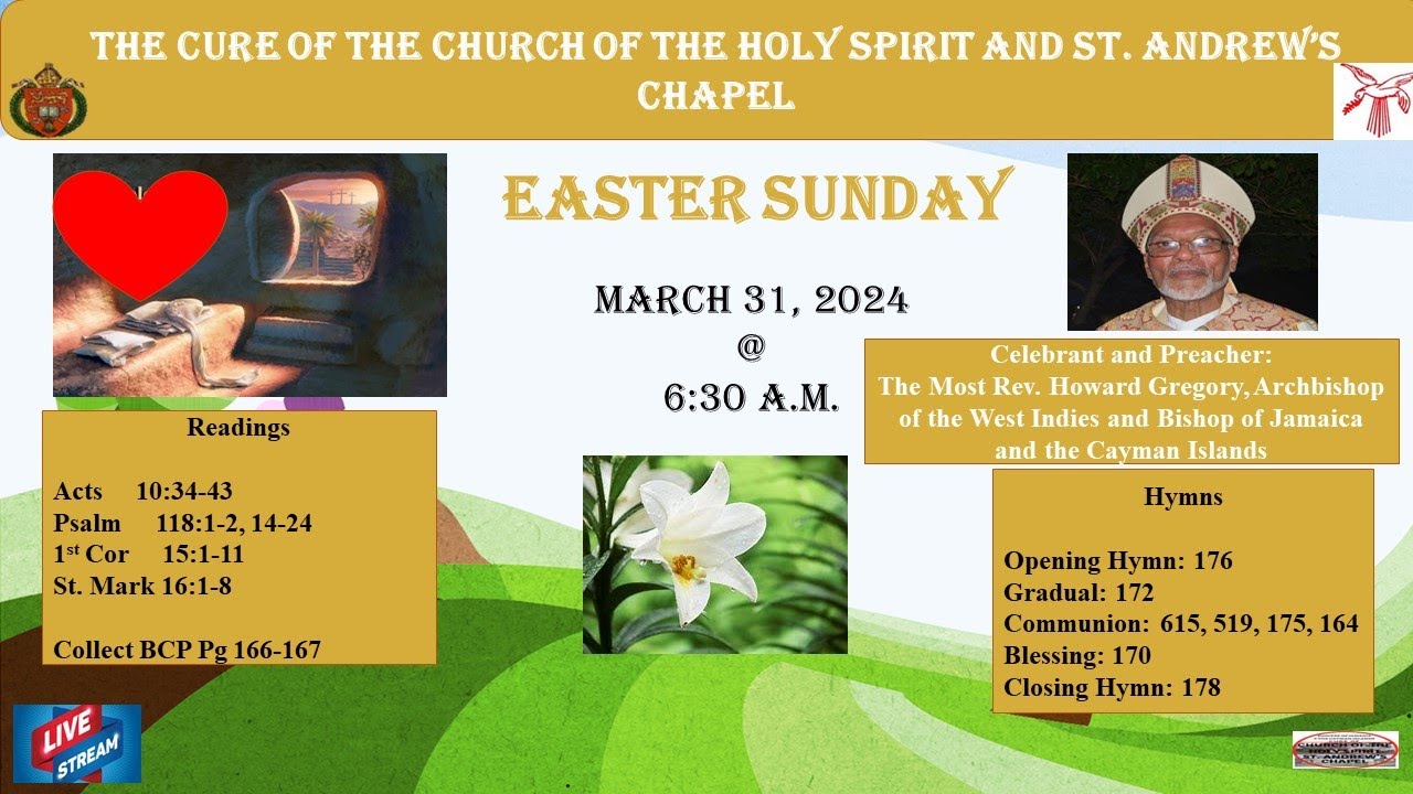 Easter Sunday - March 31, 2024 @ 6:30 a.m. - YouTube