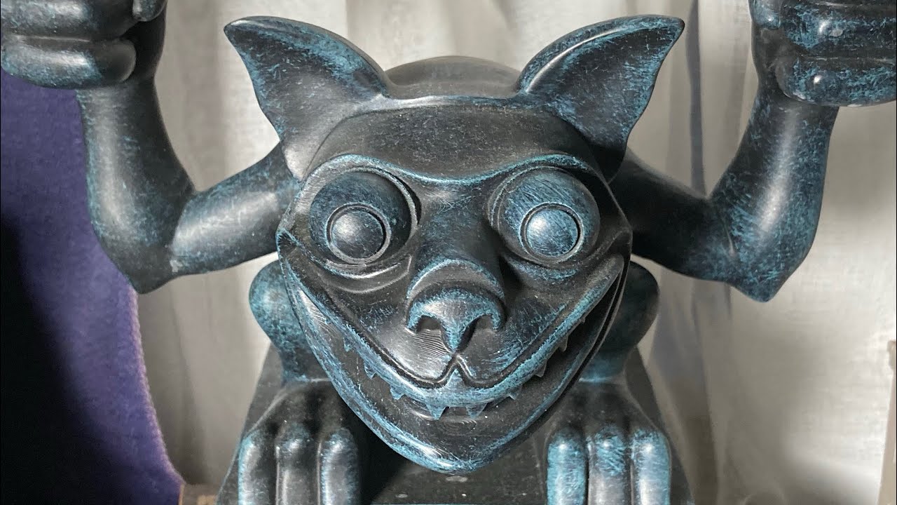 Disney’s Haunted Mansion Gargoyle Candle Holder Stretching Room Spirit ...