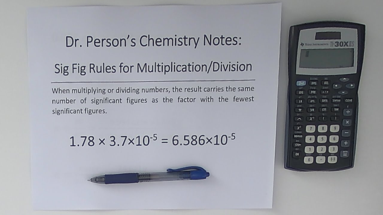 Sig Fig Rules for Multiplication Division - YouTube