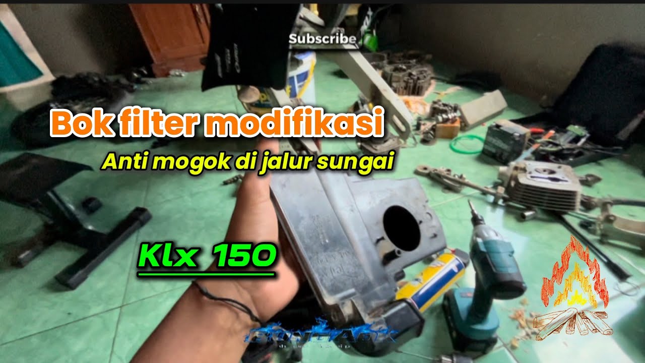 Modif bok filter klx150 anti badai - YouTube