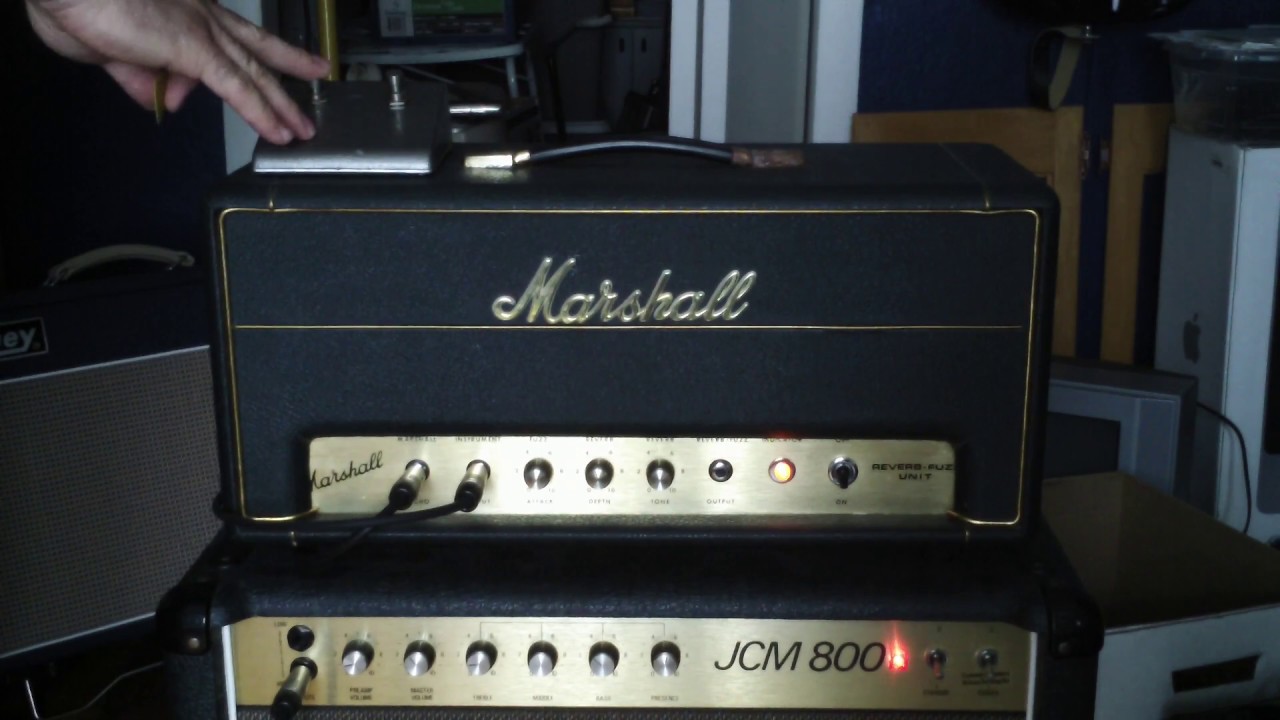 Marshall Reverb/Fuzz unit demo - YouTube