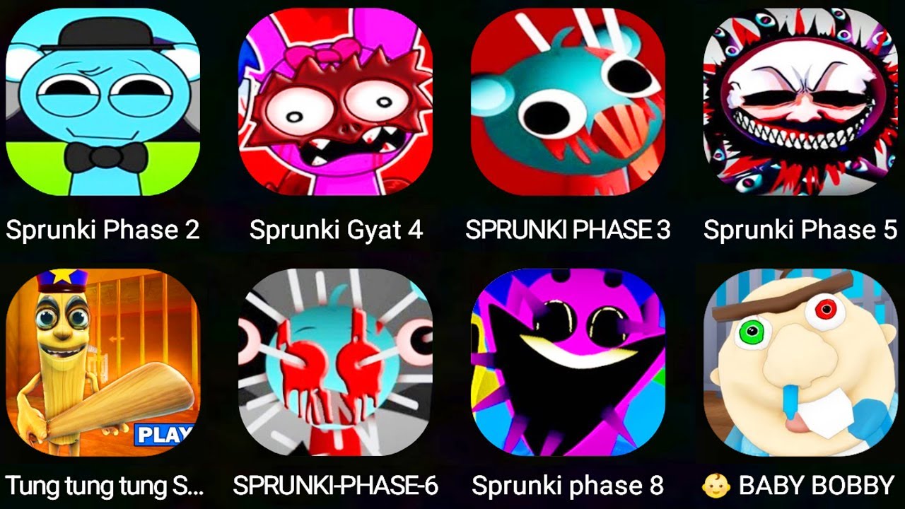 SPRUNKI PHASE 2, PHASE 3,PHASE 6,SPRUNKI GYAT 4,🌸PINK SPLANKI'S SCHOOL ...