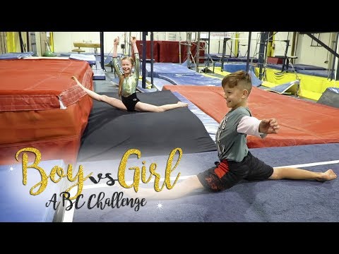 Boy VS Girl ABC Gymnastics Challenge | Buttercup SGG