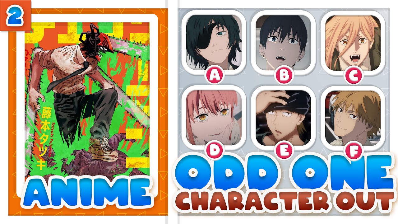 Odd One Character Out - Anime Characters Quiz - YouTube