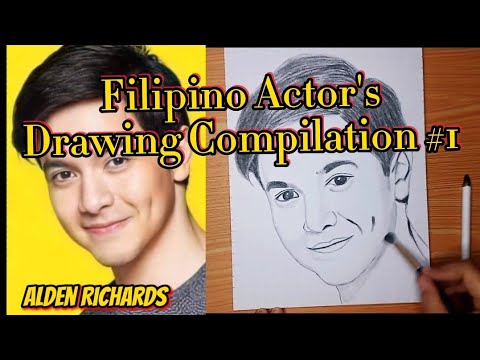Filipino Actors Drawing Compilation #1 - YouTube