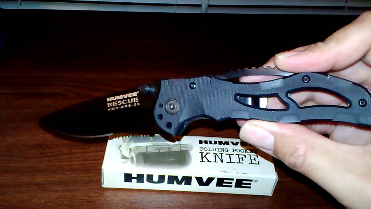 Humvee rescue knife - YouTube