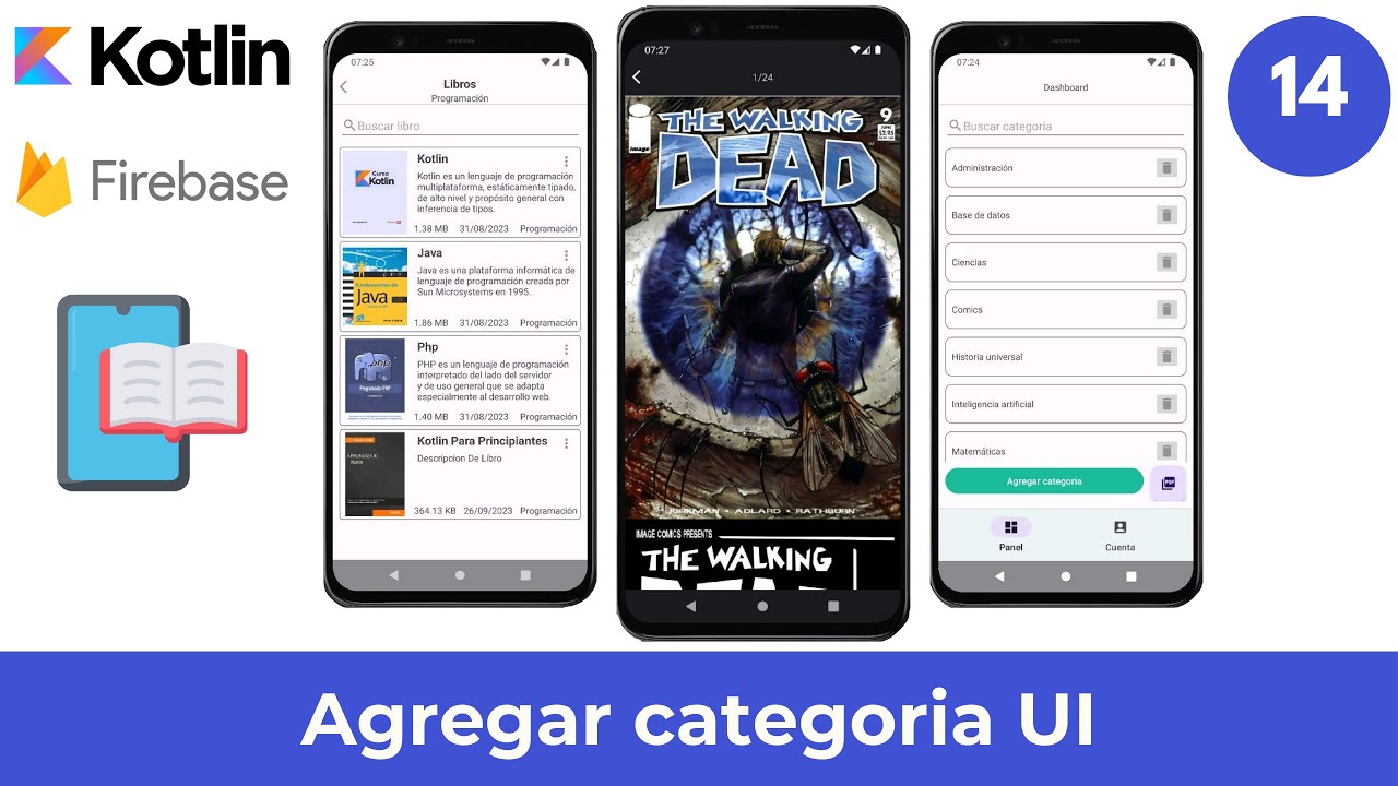14.- Agregar una categoría [Diseño] | Book App Android Studio + Kotlin + Firebase - YouTube
